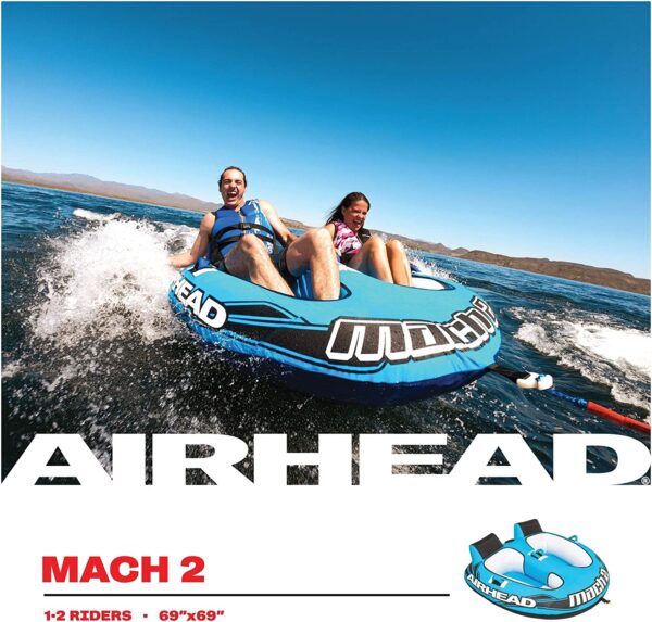 Airhead Mach Towable Tube for Boating | Dock Floating Water Mats